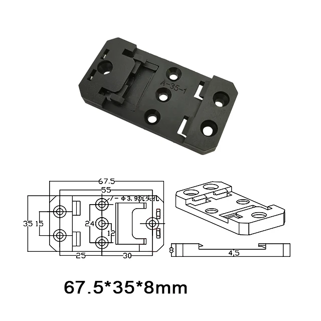 Universal DIN Rail Mounting Clips - Reliable and Versatile