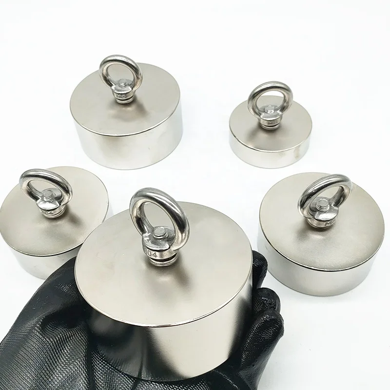 1500lbs 2400lbs 4000lbs 4900lb Fishing Magnet High Strength Pull Force ...