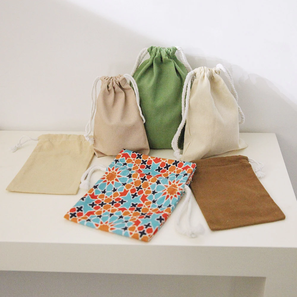 Good Quality Custom Logo Portable Reusable Printed Gift Canvas Cotton ...