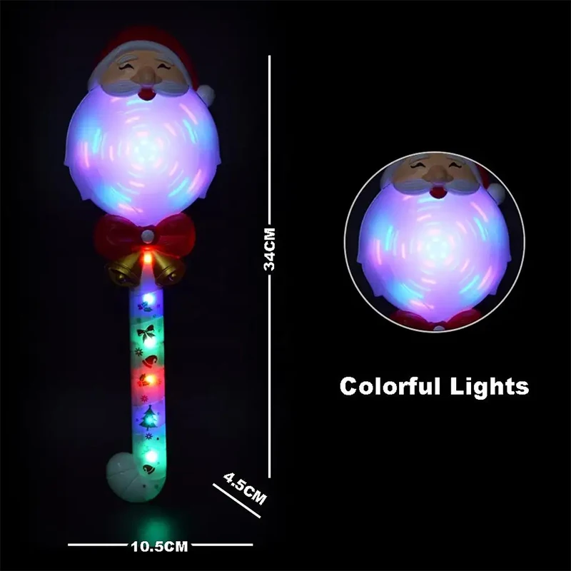 Hot Selling Magic Christmas Led Light Wand Princess Flashing Glow Santa ...