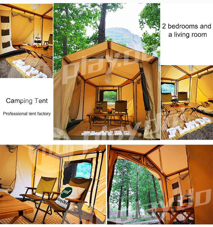 The Best 4 Man 2 Room Tents Factory Supply Outdoor Big Canvas Camping ...