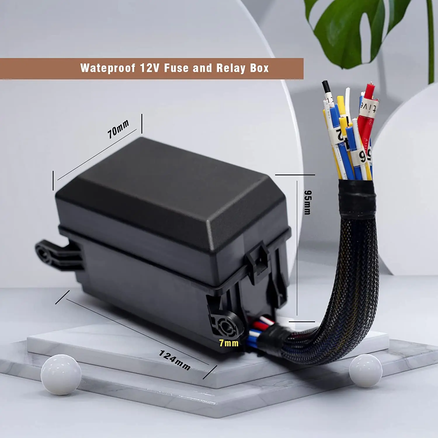 Waterproof Relay Fuse Box 12V 6 Slots - Reliable & Versatile