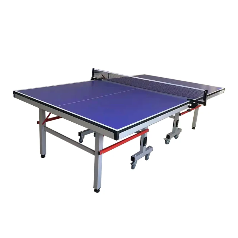 18mm Foldable Movable Table Tennis Tables with wheels Pingpong Table ...