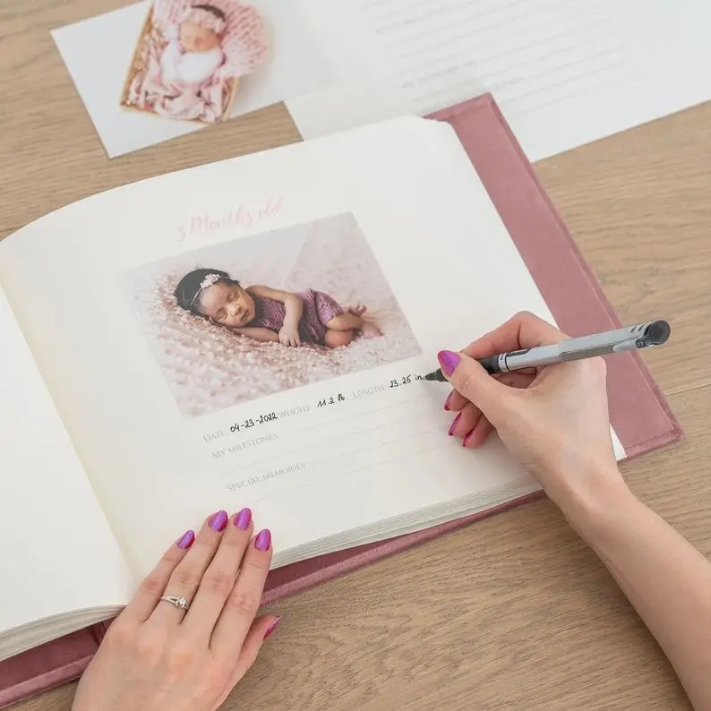 My Baby First Year Growth Record Book Baby Journal Memory Book With ...