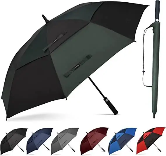 Extra Large Umbrella - Double Vented, Waterproof & Windproof