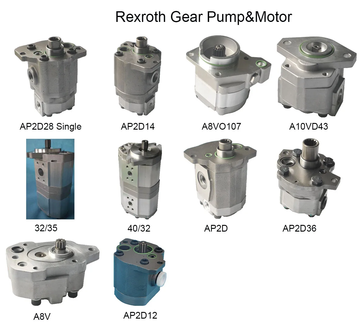 Rexroth Kawasaki Small Hydraulic Gear External Internal Oil Charge Pump ...