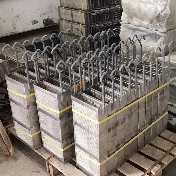 Gr2 Round Titanium Mesh Anode Basket For Metal Electroplating Industry ...