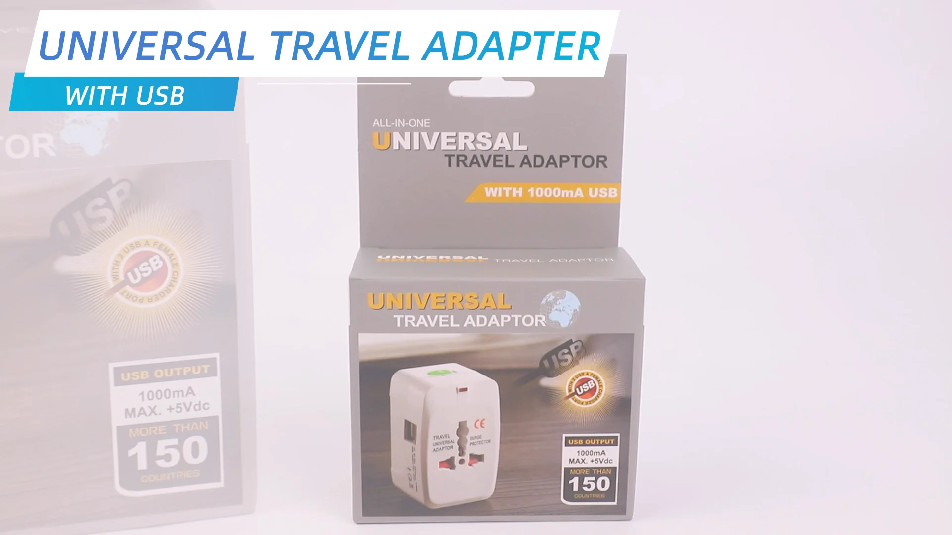 Universal Travel Adapter Multi Plug Adapter International Power Adapter ...