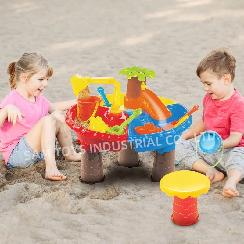 Samtoy New 2024 Summer Sand Boat Playing Water Toy Beach Table Beach ...