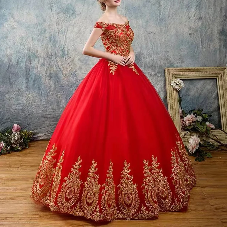 Lace Drop Sleeves a Line Embroidered off Shoulders Backless Pakistani ...