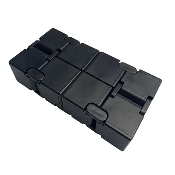 Black Infinity Cube Sensory Tool Edc Fidgeting Game For Kids And Adults ...