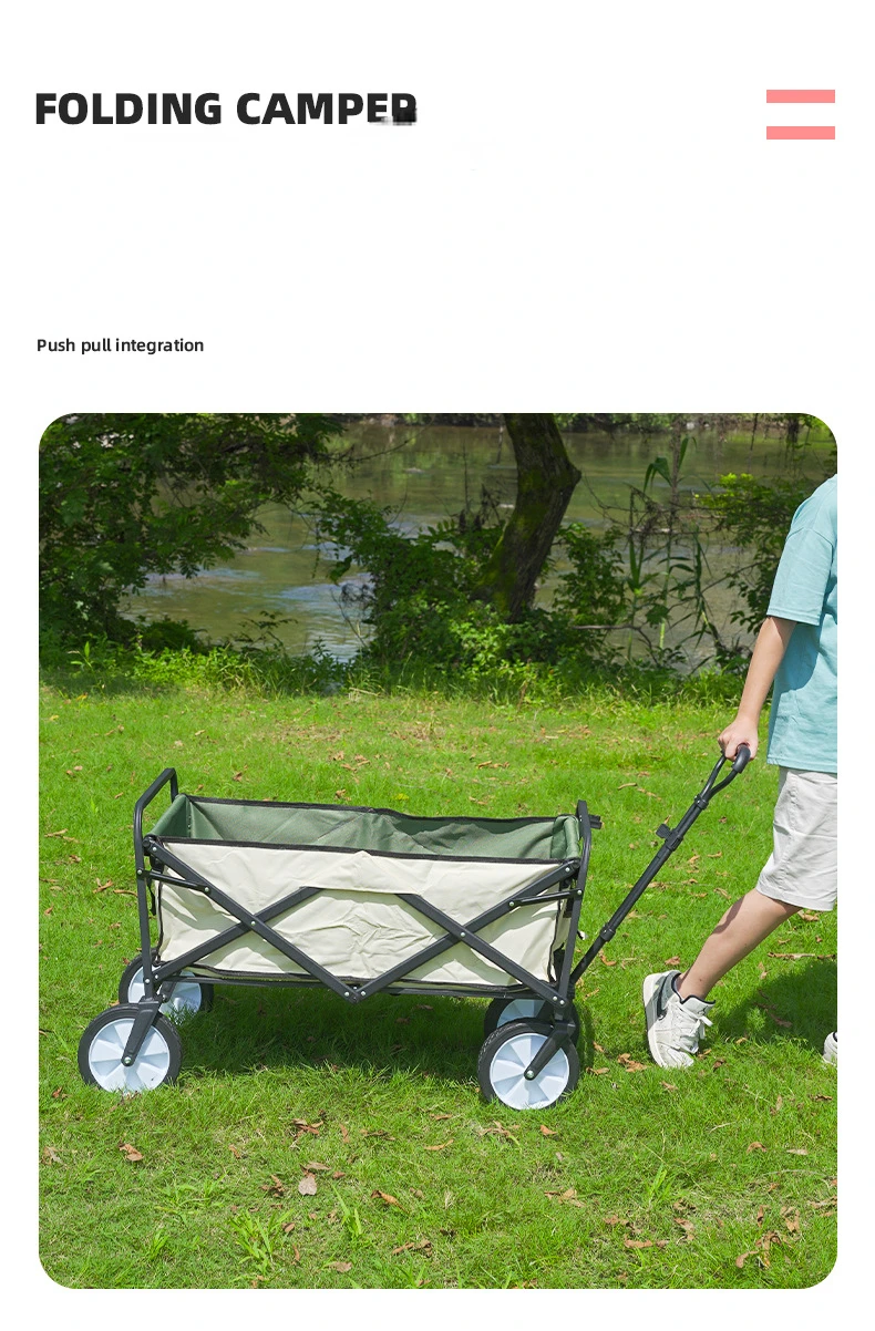 Outdoor Garden Park Utility Kids Wagon Portable Beach Trolley Cart ...