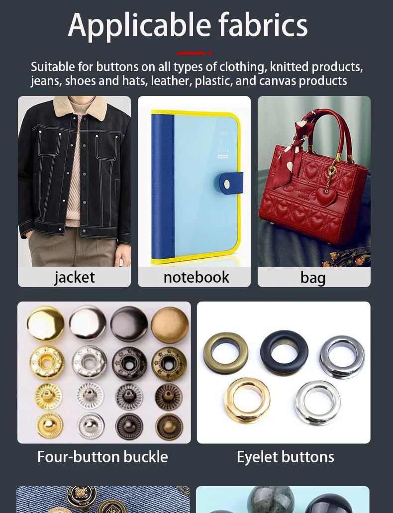 Semi-auto Computer Servo Integrated Buckle Riveting Machine for Leather