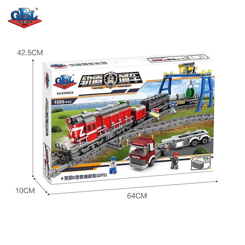 City Remote Control Train High-speed Rail Electric Building Blocks Rc ...