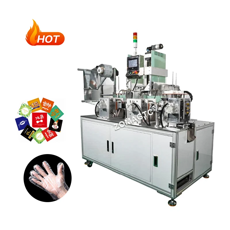 Automatic Single-Use Plastic Glove Packing Machine One-Off PE Side Seal ...