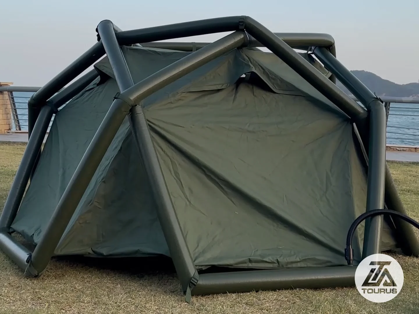 Tourus Quick Assembly Portable Inflatable Air Tube Frame Camping Tent ...