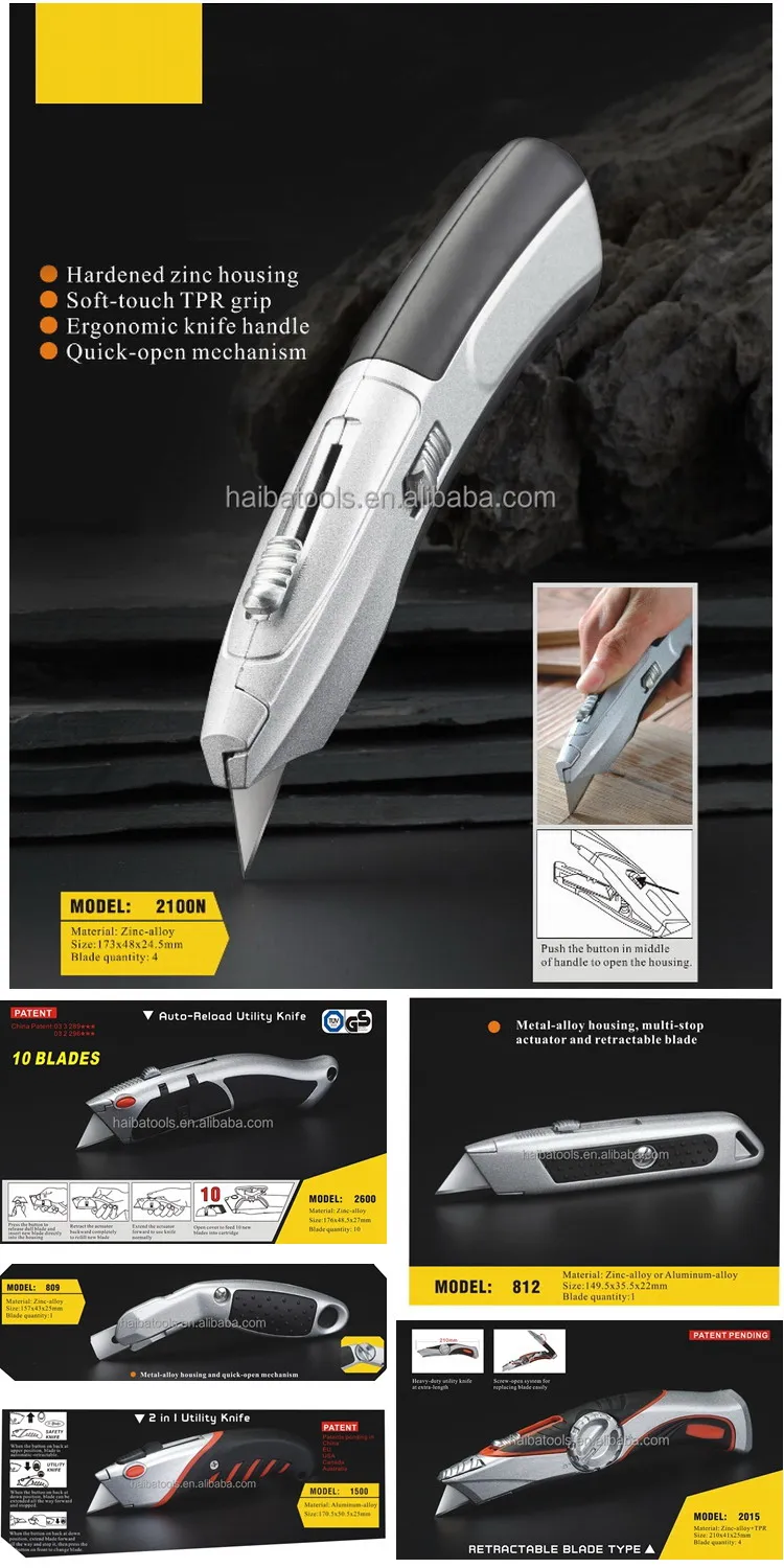 Hot 9 18 25 mm Snap off Cutter Knife Multi Function Box Paper Cutter ...