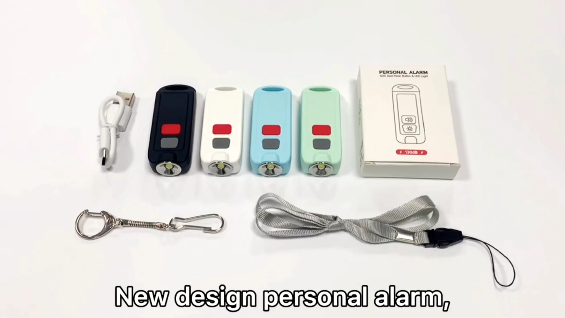 Personal Panic Alarm Security Rechargeable Safety Alarms Protection ...