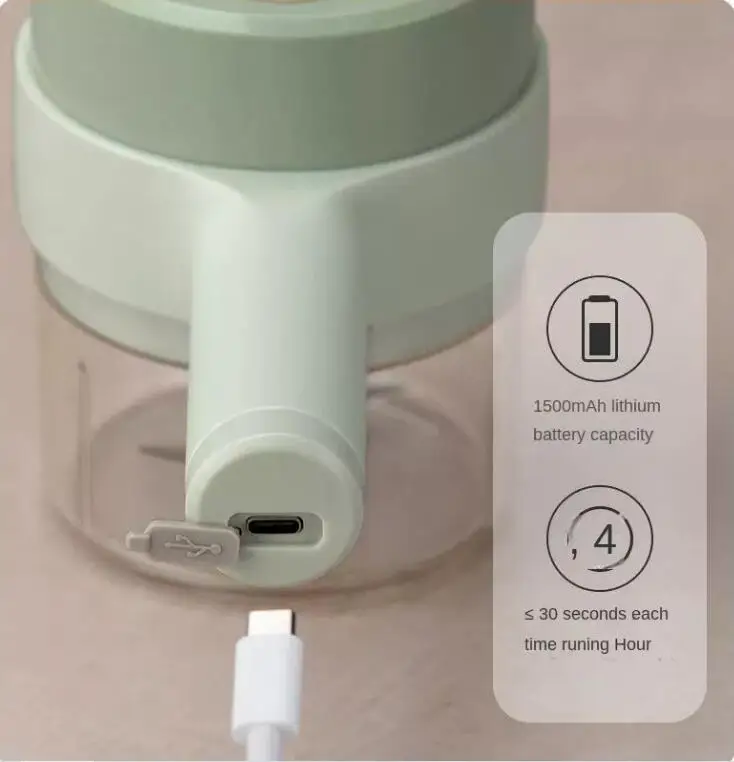 Hot Selling Wireless Usb Electric Mini Food Processor Garlic Chopper ...