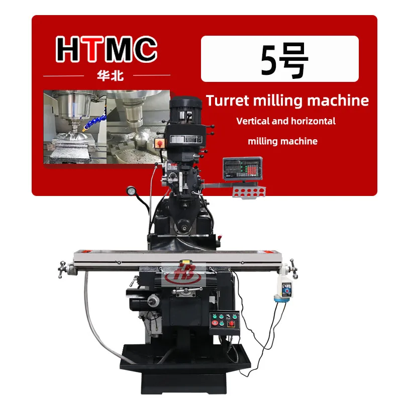 5hw Vertical And Horizontal Turret Milling Machine Universal Radial ...