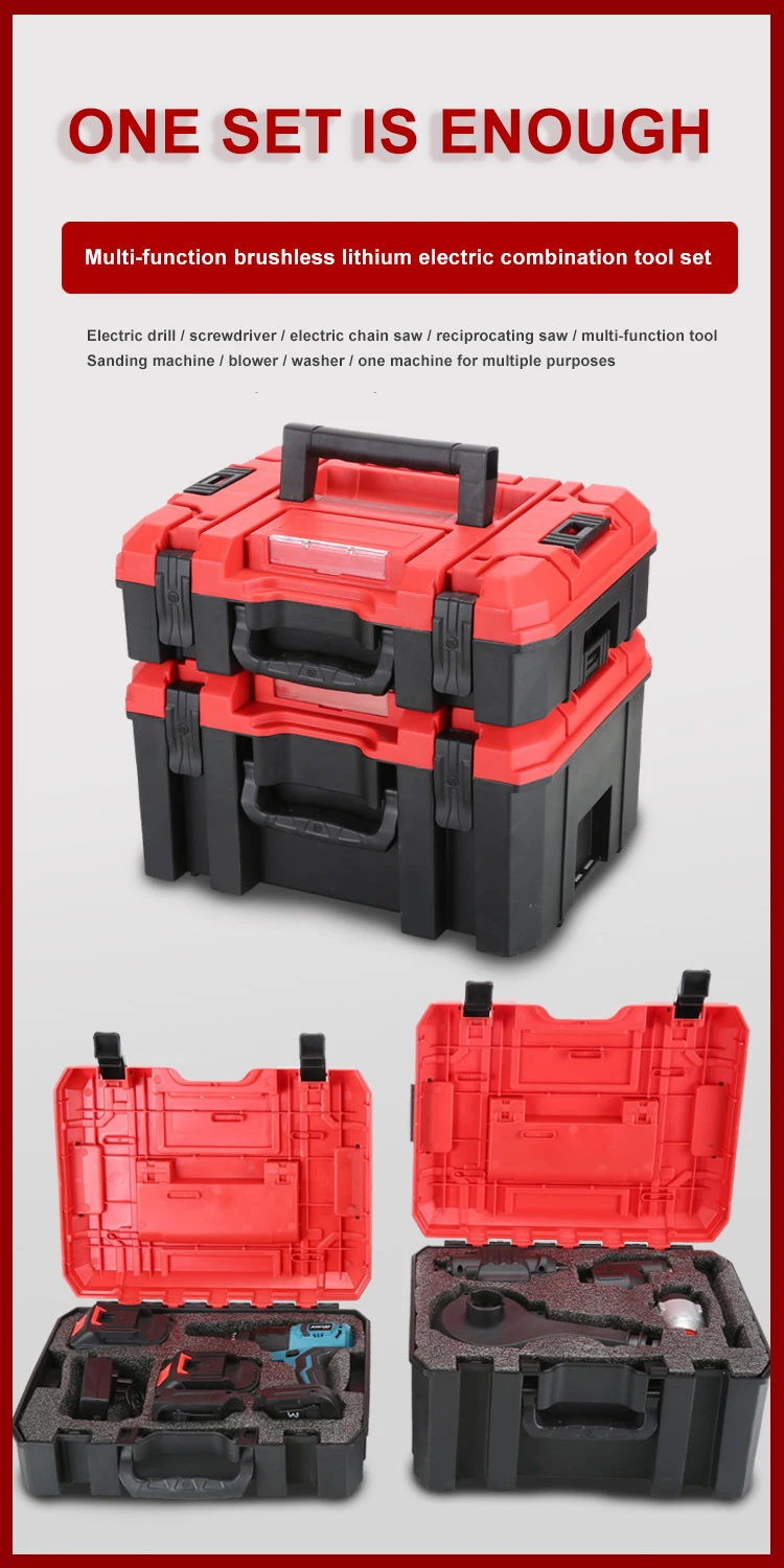 6-14 Pcs 21V Battery Brushless Cordless Multi Tools Kit