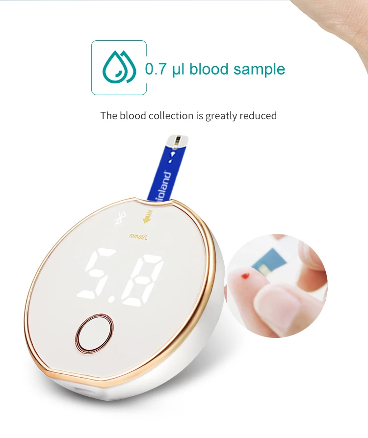 Smart Diabetic Non-invasive Blood Glucose test Rechargeable Wireless ...