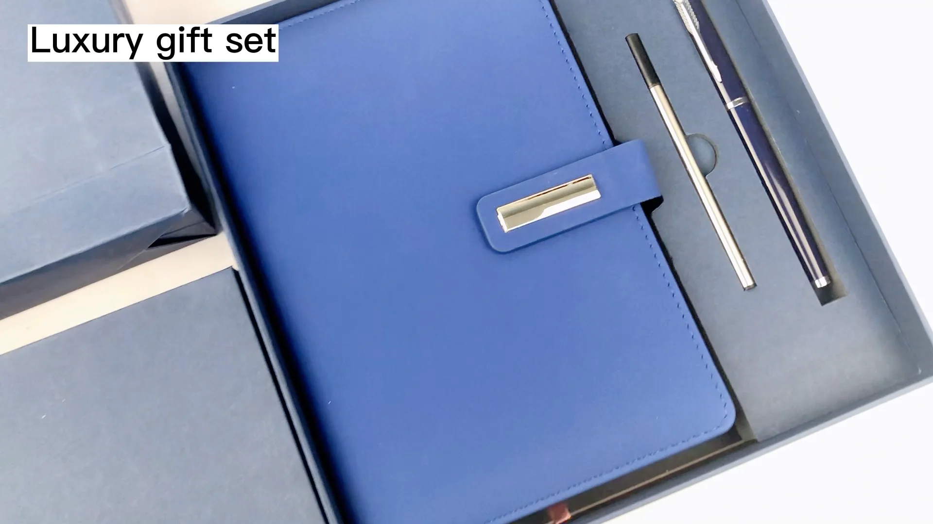 Custom Logo Leather Business Notebook Gift Box Set Daily For School ...