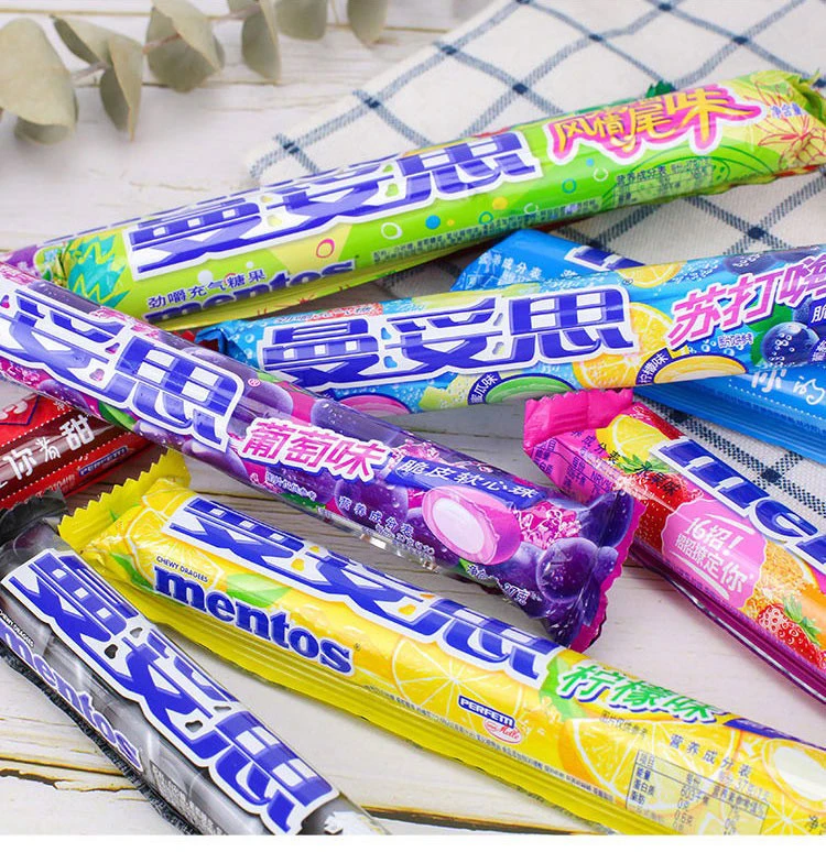 Wholesale Sandwich Gummy Mento Candy And Chewing Gum Colorful Sweets ...