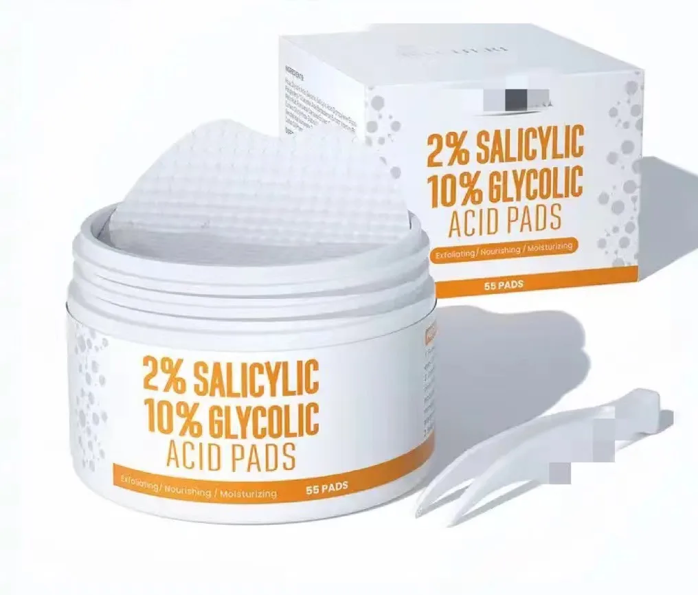 Oem 2% Salicylic Acid Acne Treatment Pads Glycolic Acid Face ...