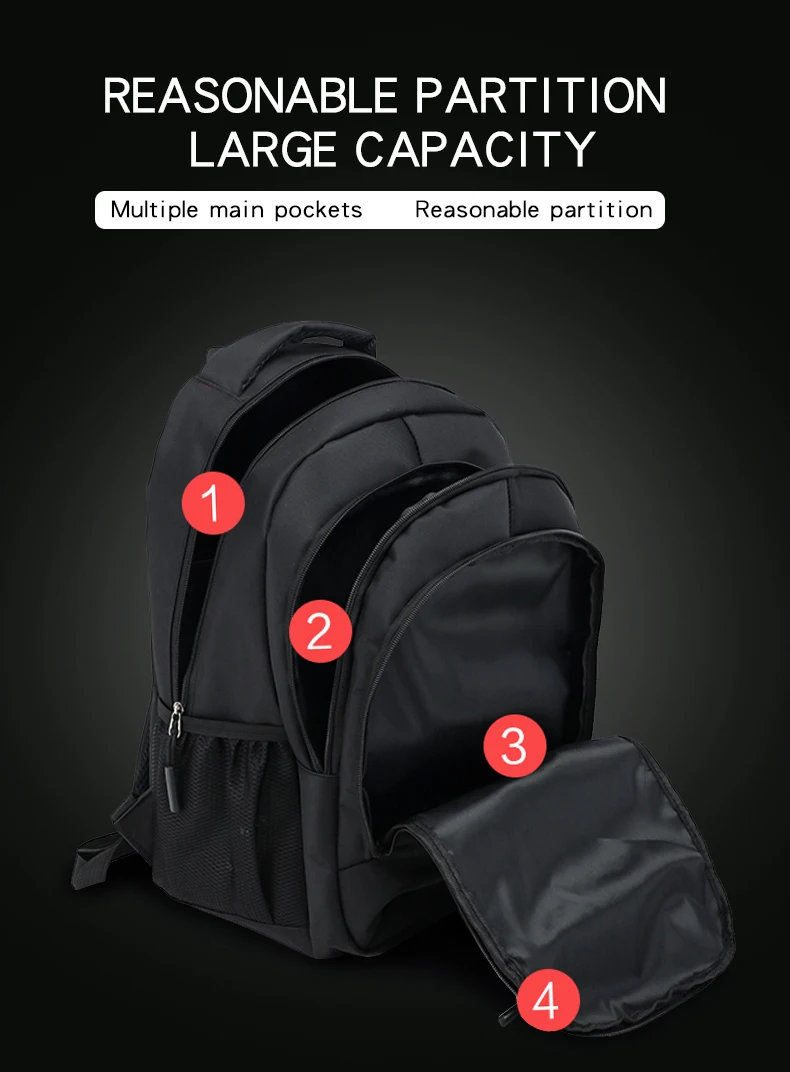 Daily Custom Logo Waterproof Laptop Backpack - Unisex Nylon Oxford ...