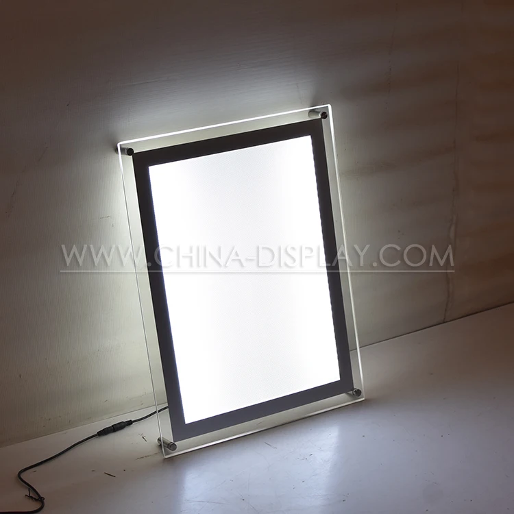A3 Acrylic Light Box Display Wall Mounted Hospital Led Advertising ...