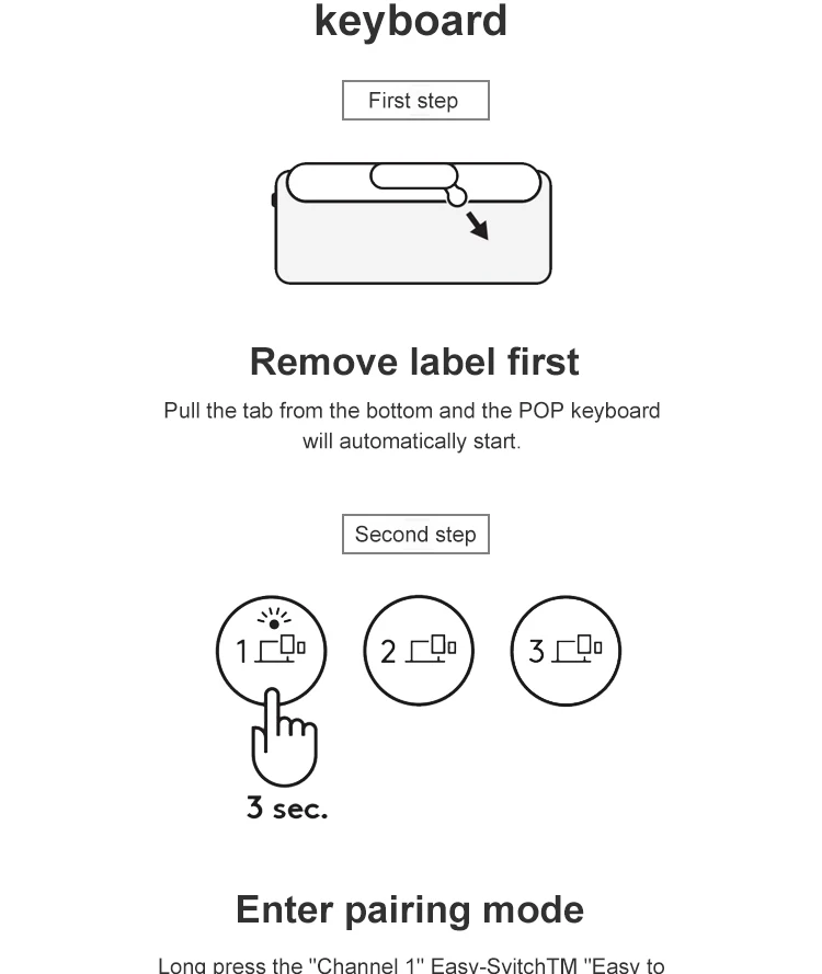 Logitech Bubble Wireless Mechanical Keyboard - 108 Keys