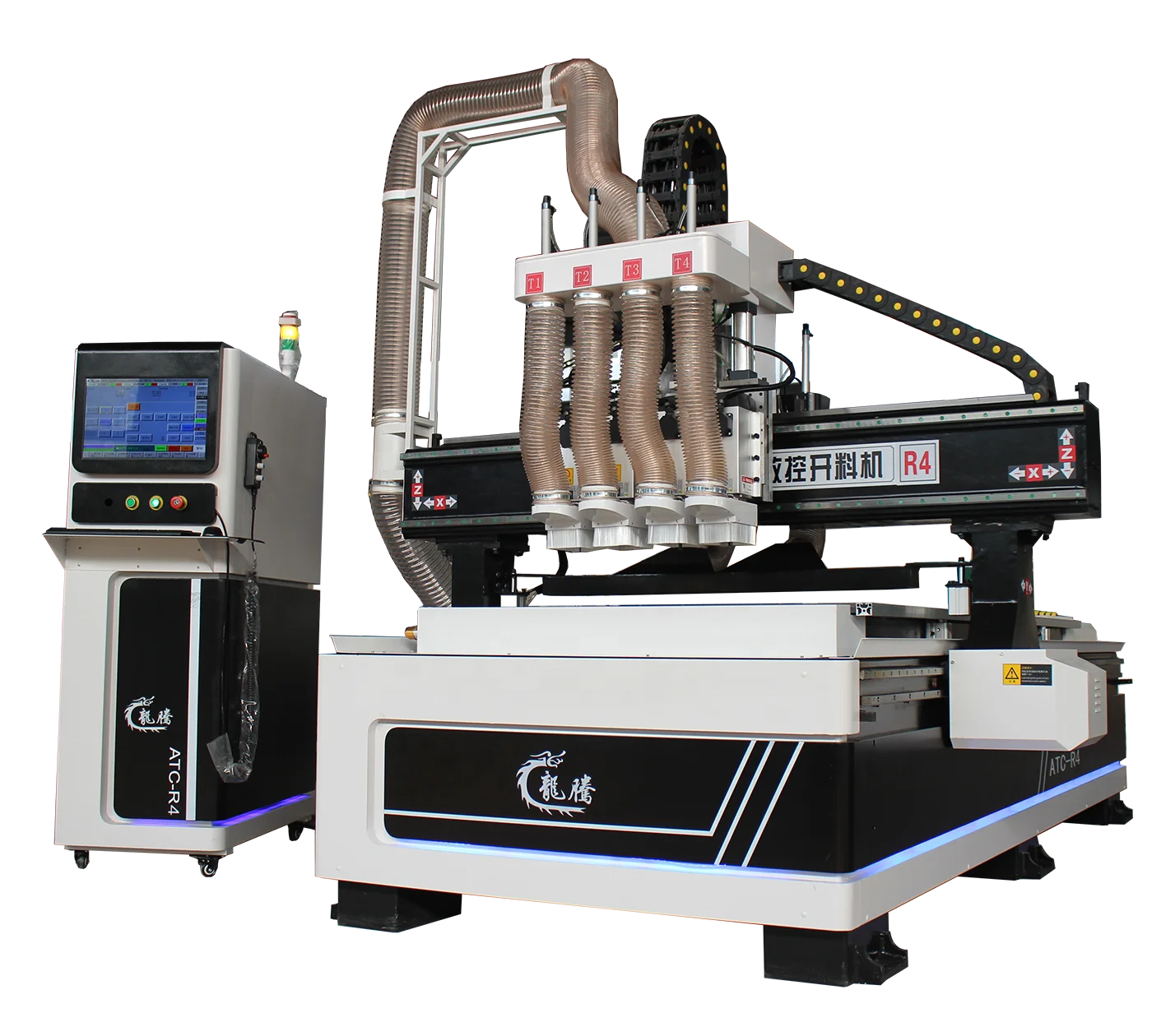 Cnc Machine Router 6 Kw Spindle*4 Cnc Wood Atc Machinery For ...