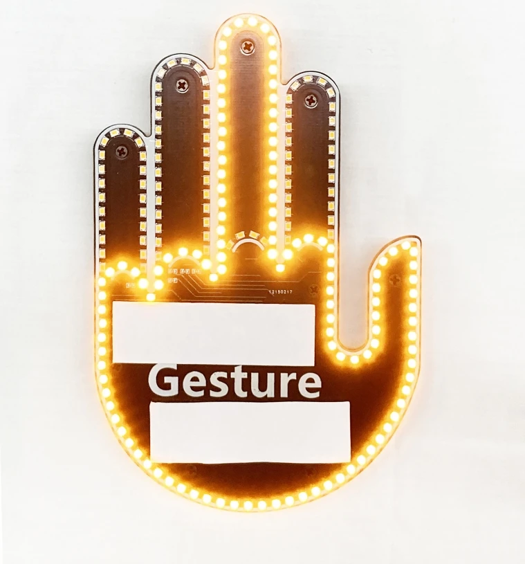 Factory Popular Wireless Remote Control Led Middle Finger Light For Car ...