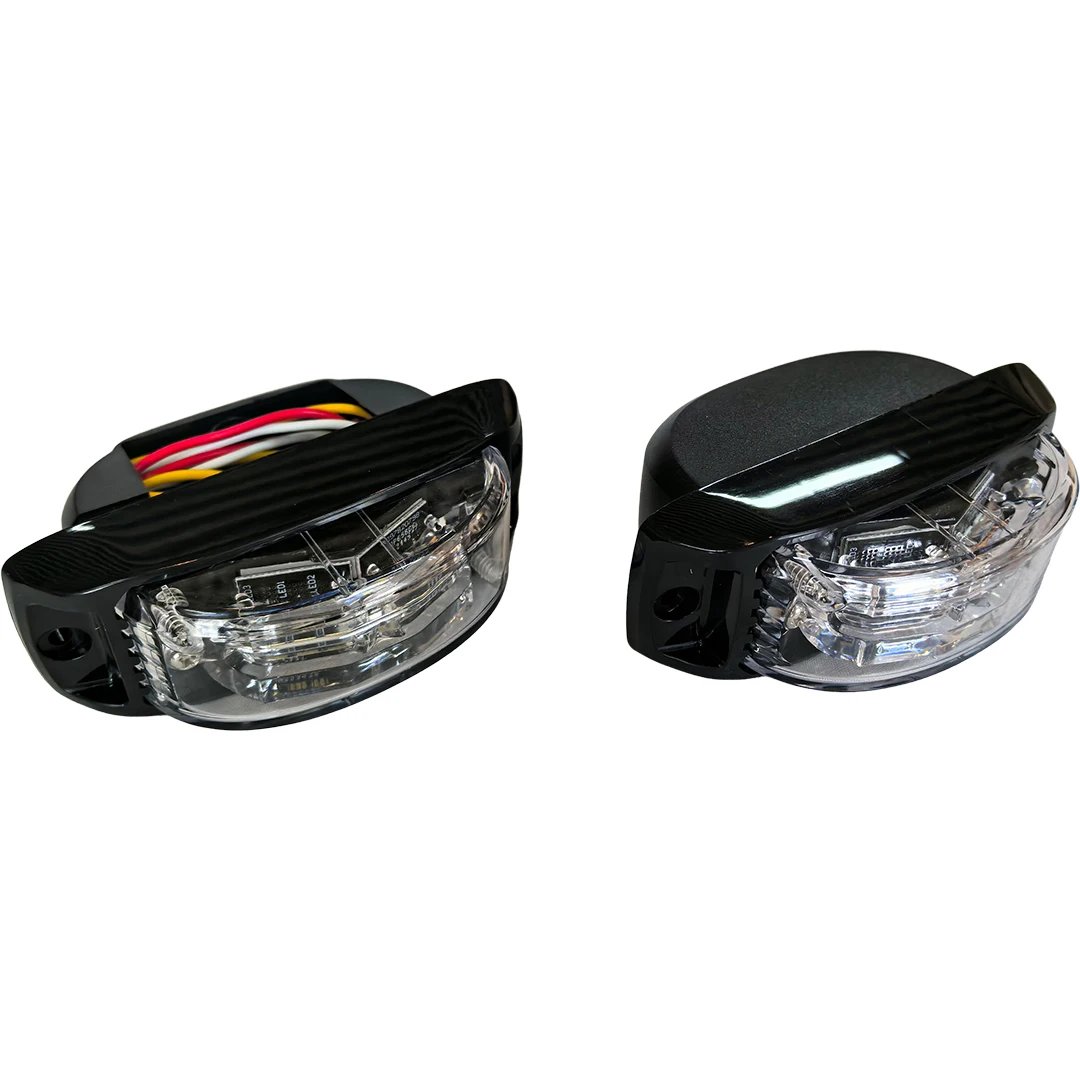 6W Auto Emergency Beacon Light Kit 6Leds Split Color Strobe Flashing ...
