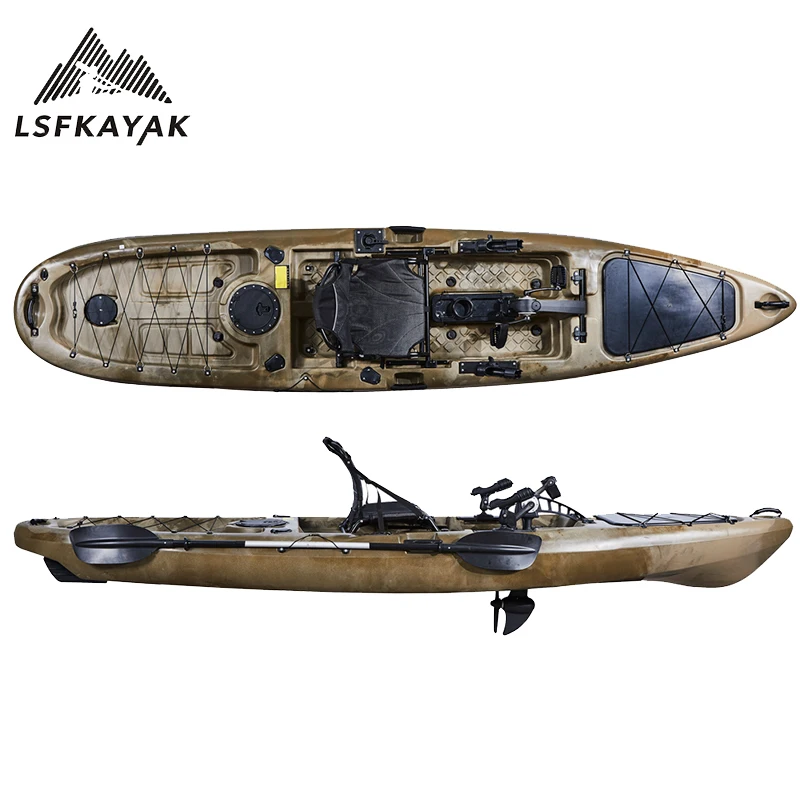 LSF Pedal Kayak 13ft - Efficient Rowing Boating Experience