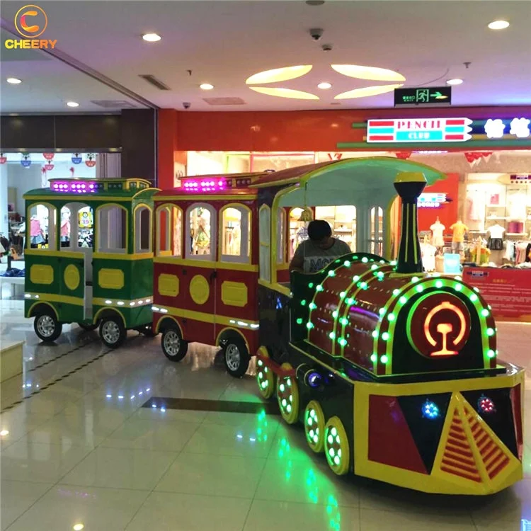 Buy Amusement Park Electric Diesel Engine Tourist Road Trackless Train ...