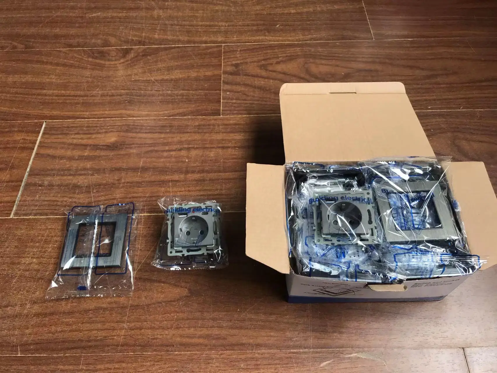 Double Socket Aluminum Frame Fully Panel With Germany Steckdosen ...