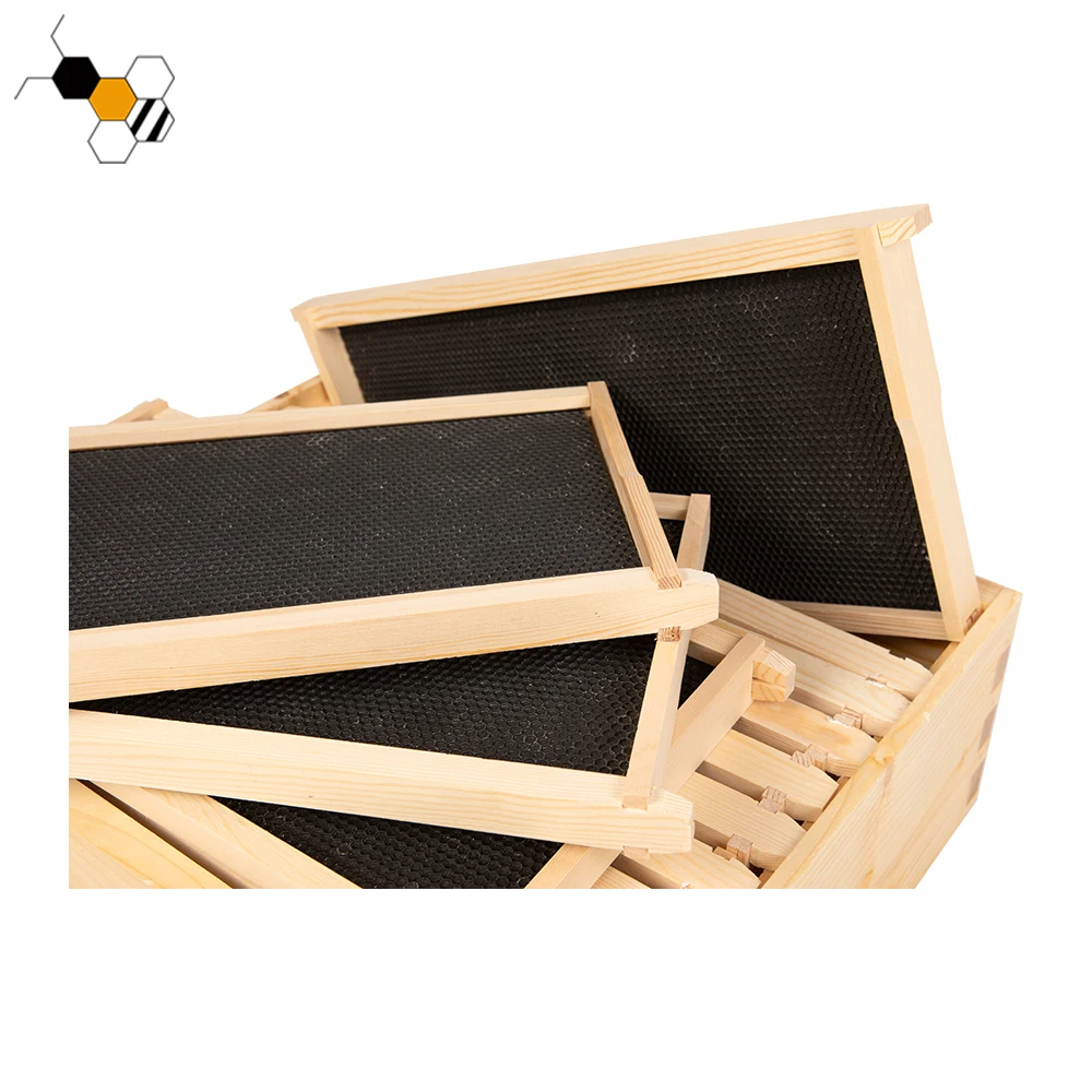 Wooden Bee Hive Frames With Plastic Foundation Sheet Assembled Pine Bee ...