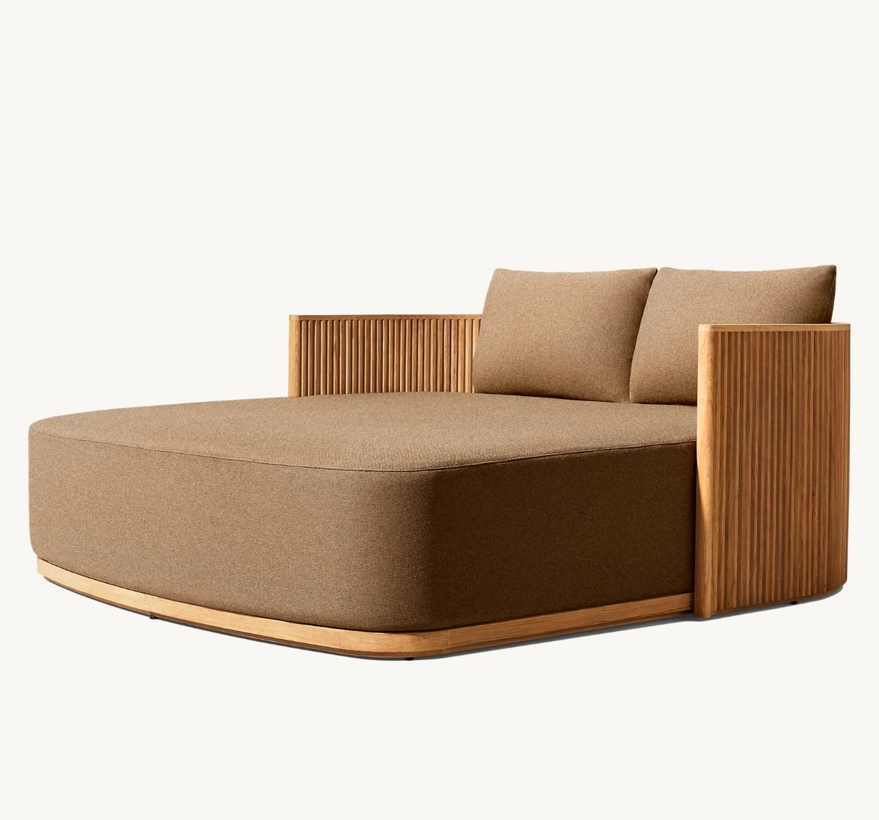 Byron Outdoor Furniture Patio Garden Daybed Teak Solid Wood Sun ...