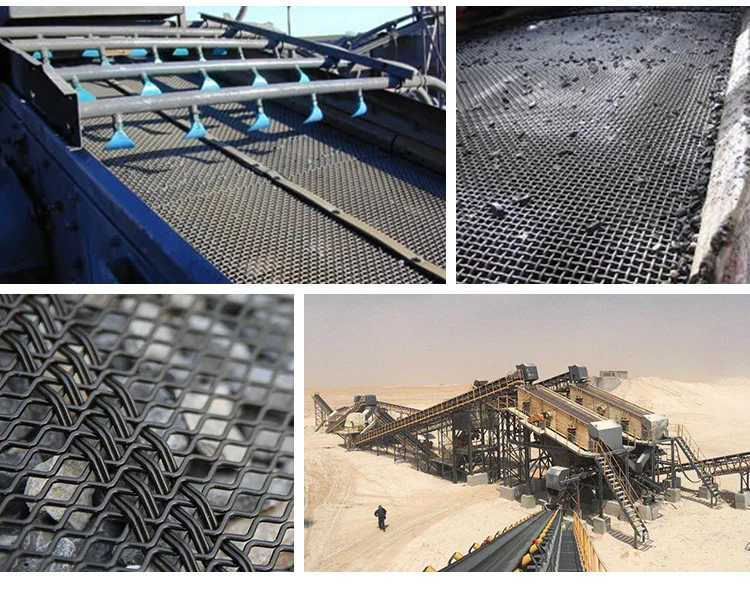 Heavy Duty Mining Screen Mesh Vibration Sieve Mesh With Hook 65mn ...
