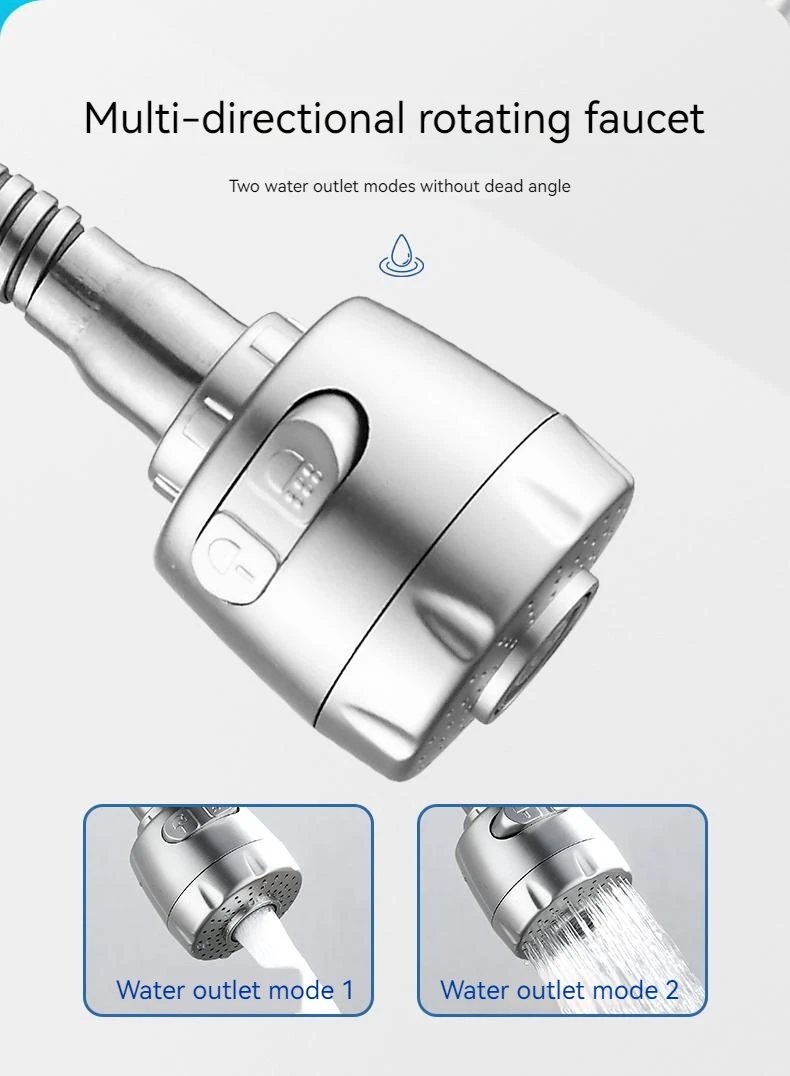 304 Stainless Steel Kitchen Mixer Water Faucet Hanging Wall Type Hidden ...