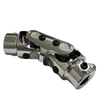 Chromed Steel Double Cardan Steering Shaft Universal U Joint For ...