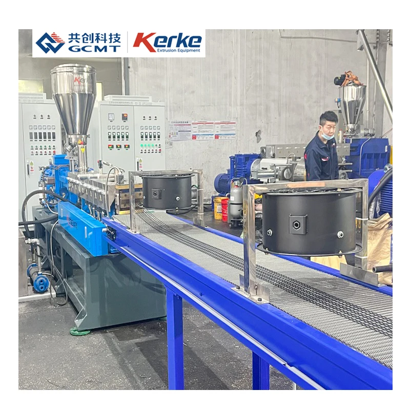 Plastic Extruder Filling Masterbatch Triple Screw Extruder Machine ...