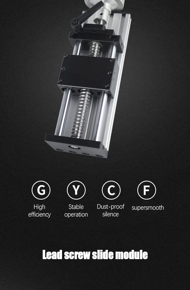Stroke 100mm Yt002 Linear Module Ball Screw Table Slides Optical Linear ...