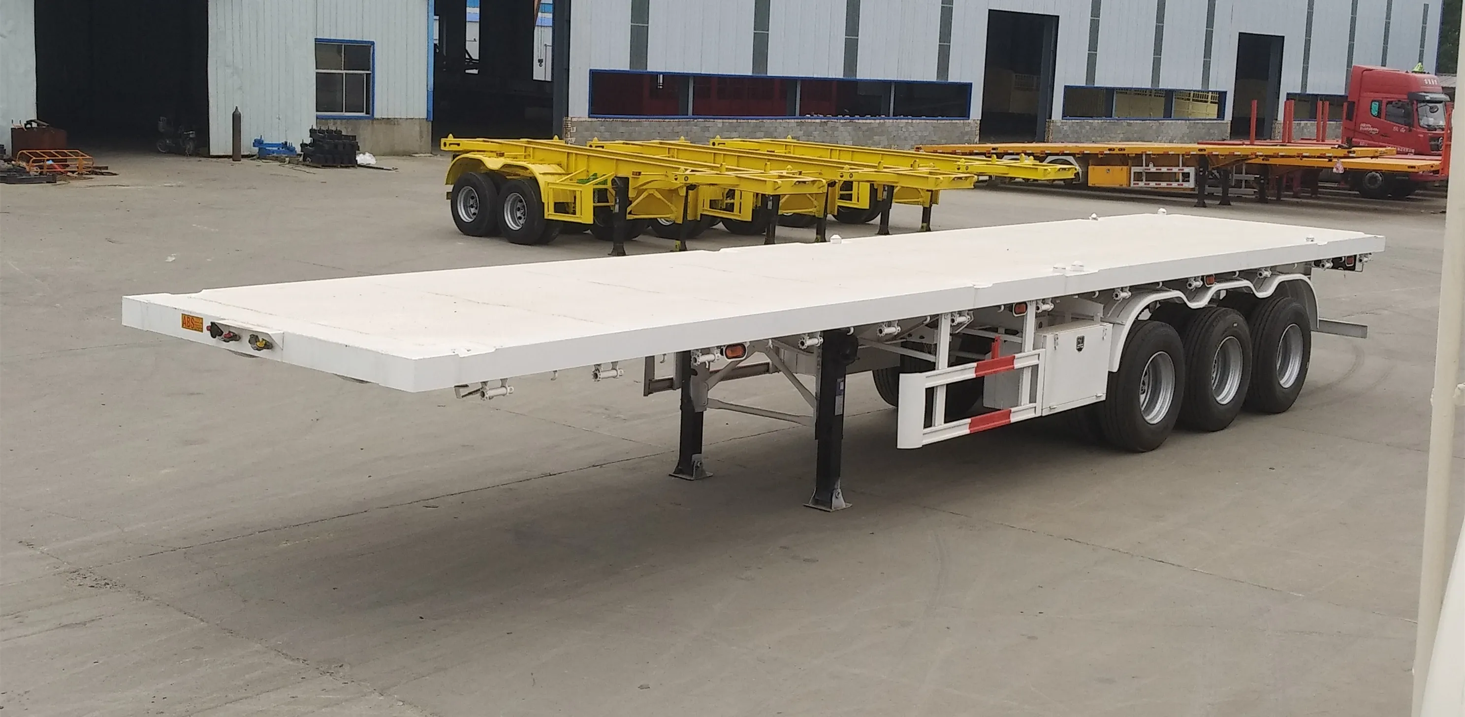 12m Heavy Duty Container Loading Horse Trailer Three Axles Extendable ...