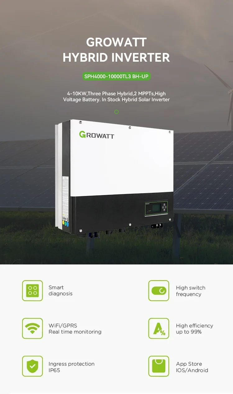 Growatt SPH 4000-10000TL3 BH-UP Solar Inverter - 4kw to 10kw