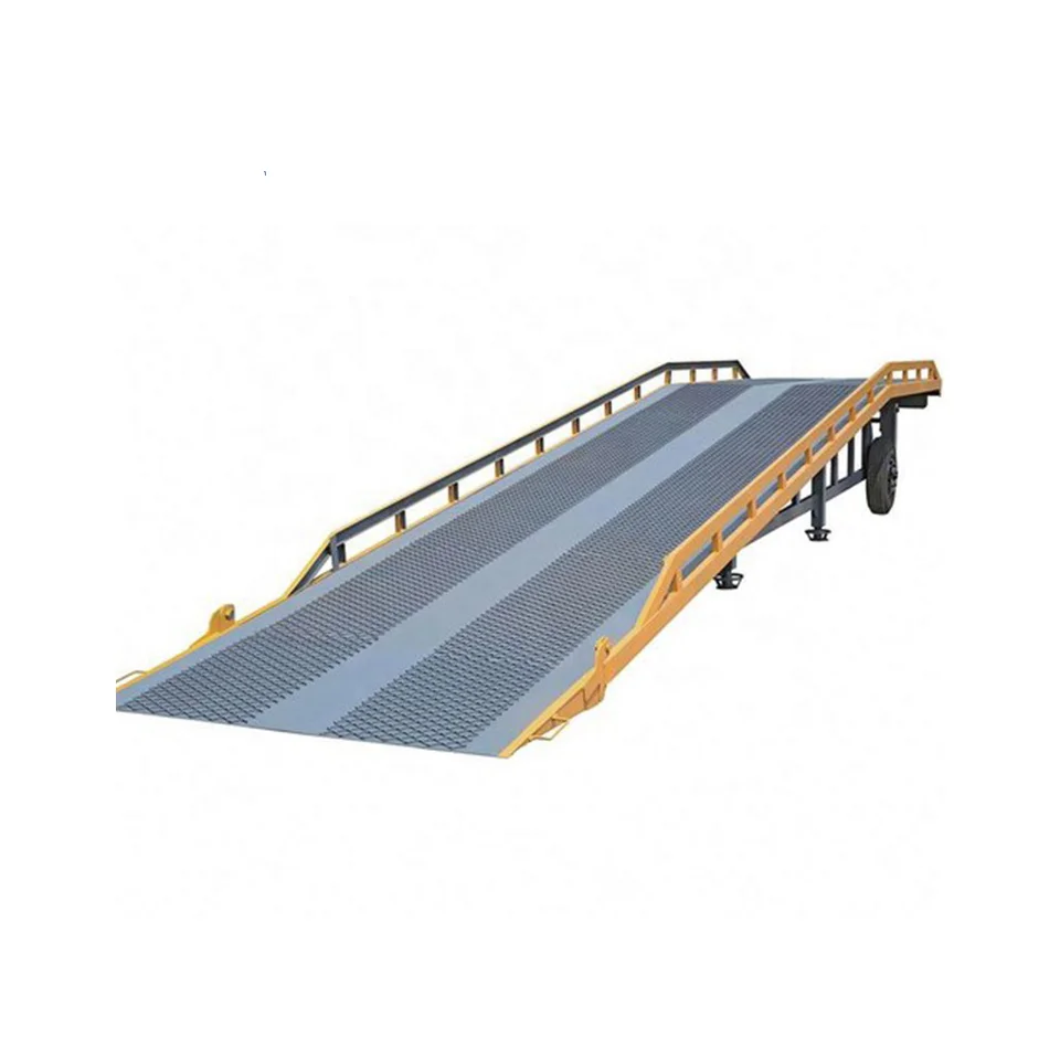 Forklift mobile ramp Container loading ramp Mobile towing hydraulic ...
