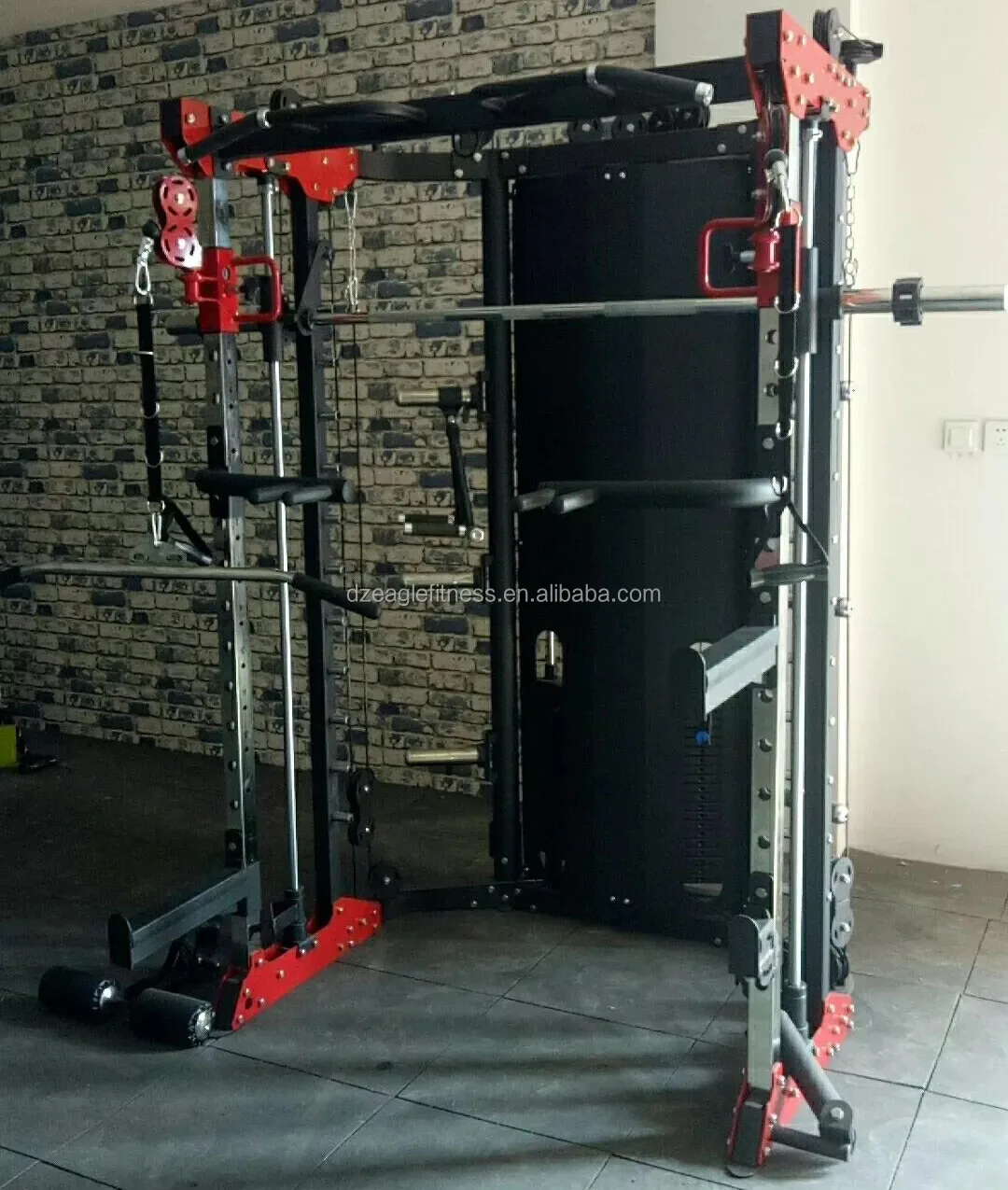 Commercial Fitness Gym Multi Functional Trainer Smith Machine Squat ...