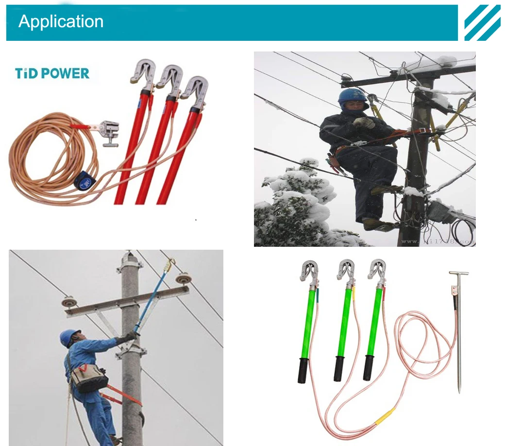 Short Circuit Grounding Line Temporary Earthing Set Test Equipment ...